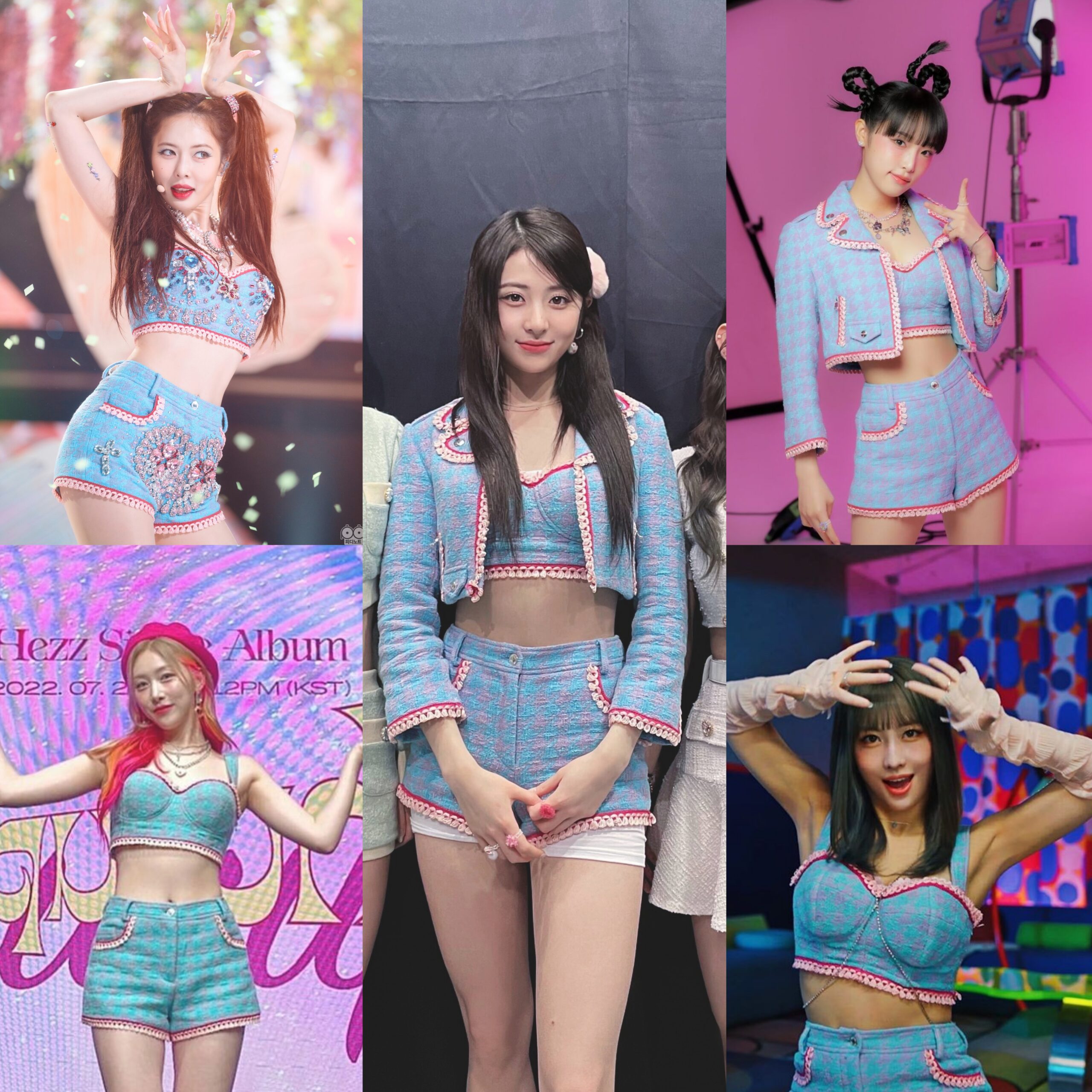 Who wore it better? Hyuna vs Hezz vs Yunjin (LE SSERAFIM) vs Yena vs Momo (TWICE) (Updated ...