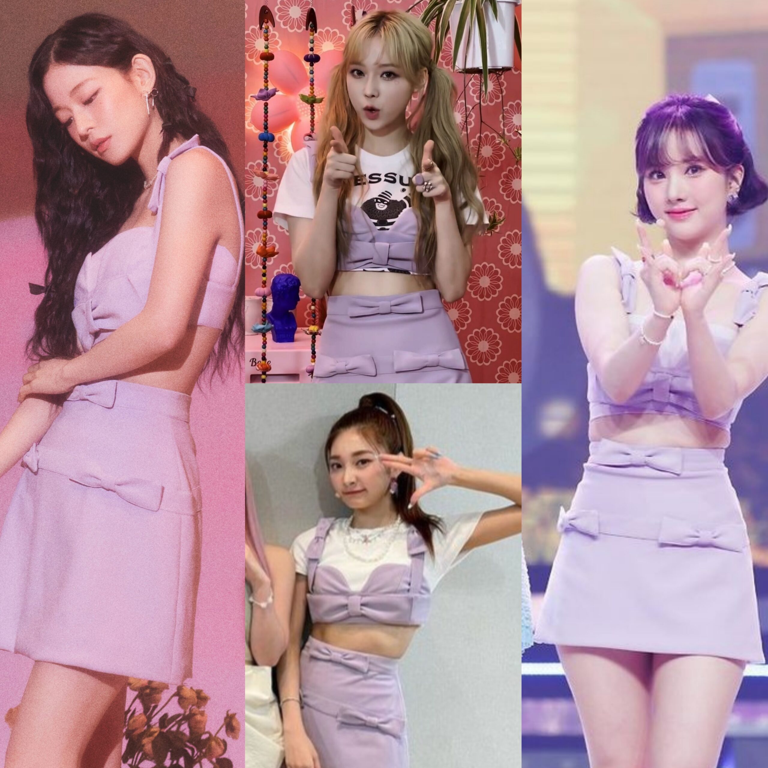 Who wore it better? Chaeyoung (FROMIS_9) vs Winter (AESPA) vs Minseo (WOO AH) vs Eunha (VIVIZ ...